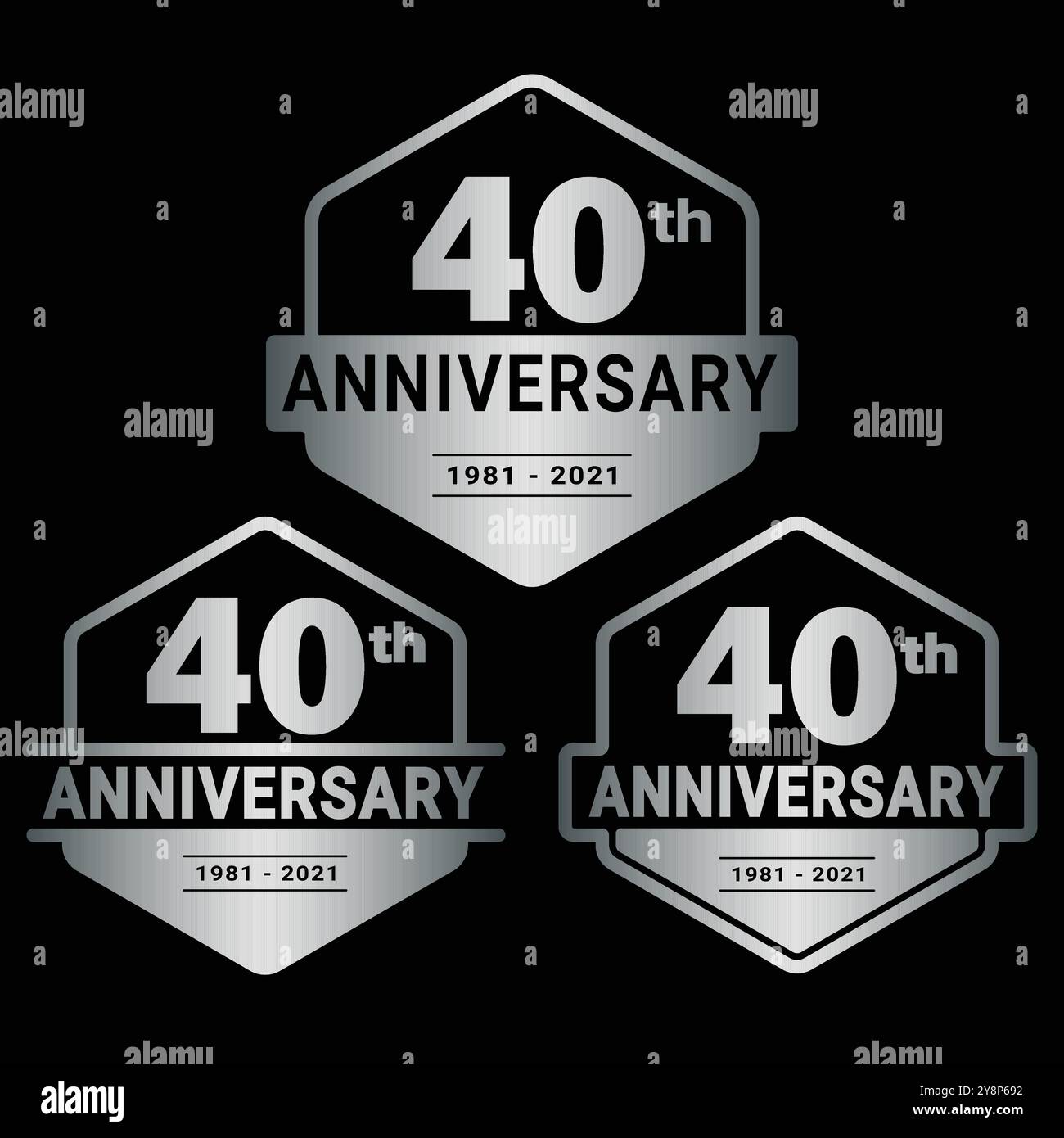 40 years anniversary celebration logotype. 40th anniversary logo ...