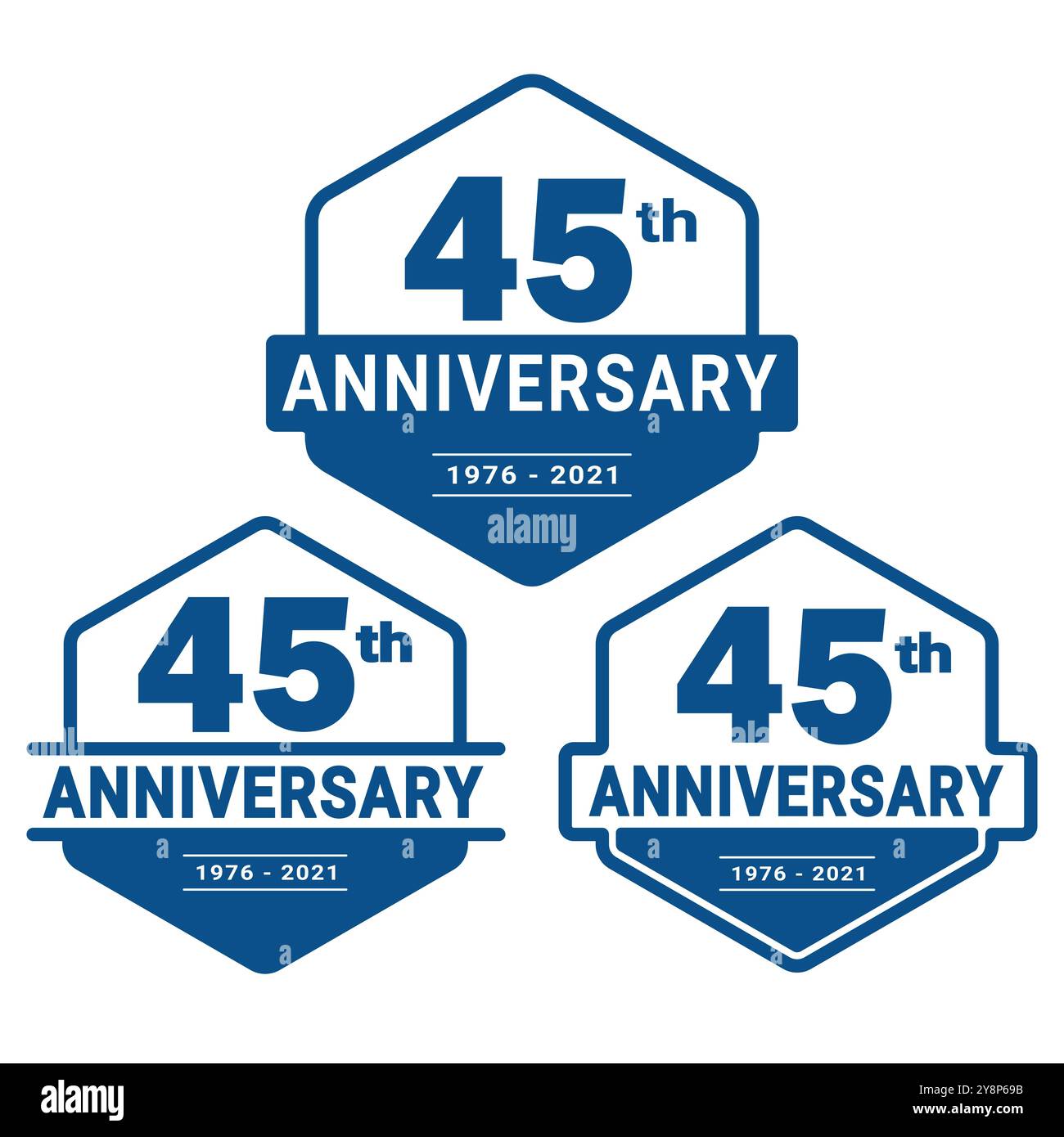 45 years anniversary celebration logotype. 45th anniversary logo ...