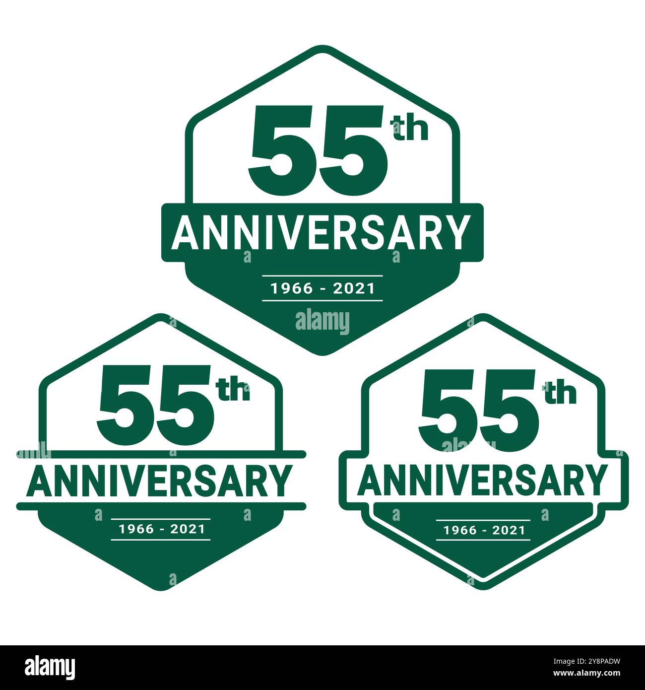 55 years anniversary celebration logotype. 55th anniversary logo ...