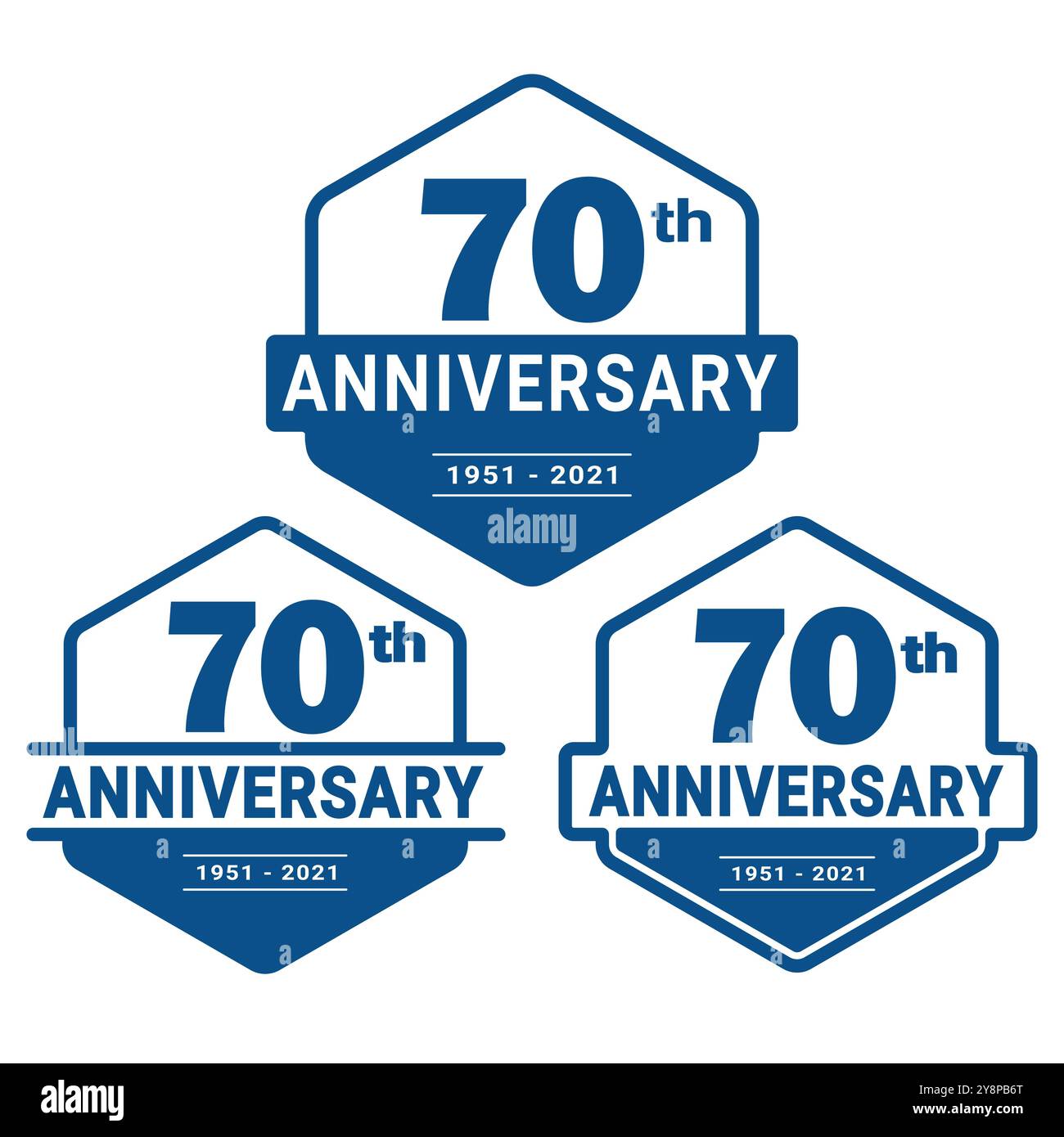 70 years anniversary celebration logotype. 70th anniversary logo ...