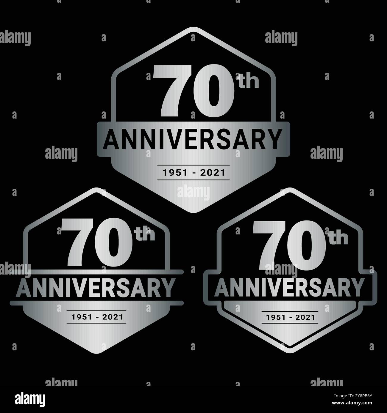 70 years anniversary celebration logotype. 70th anniversary logo ...