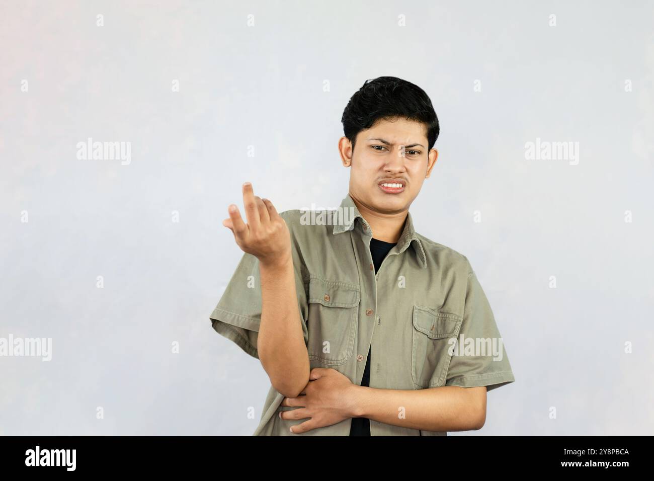 Frustrated, Irritated and Angry Young Asian Male Handsome Student Boy ...