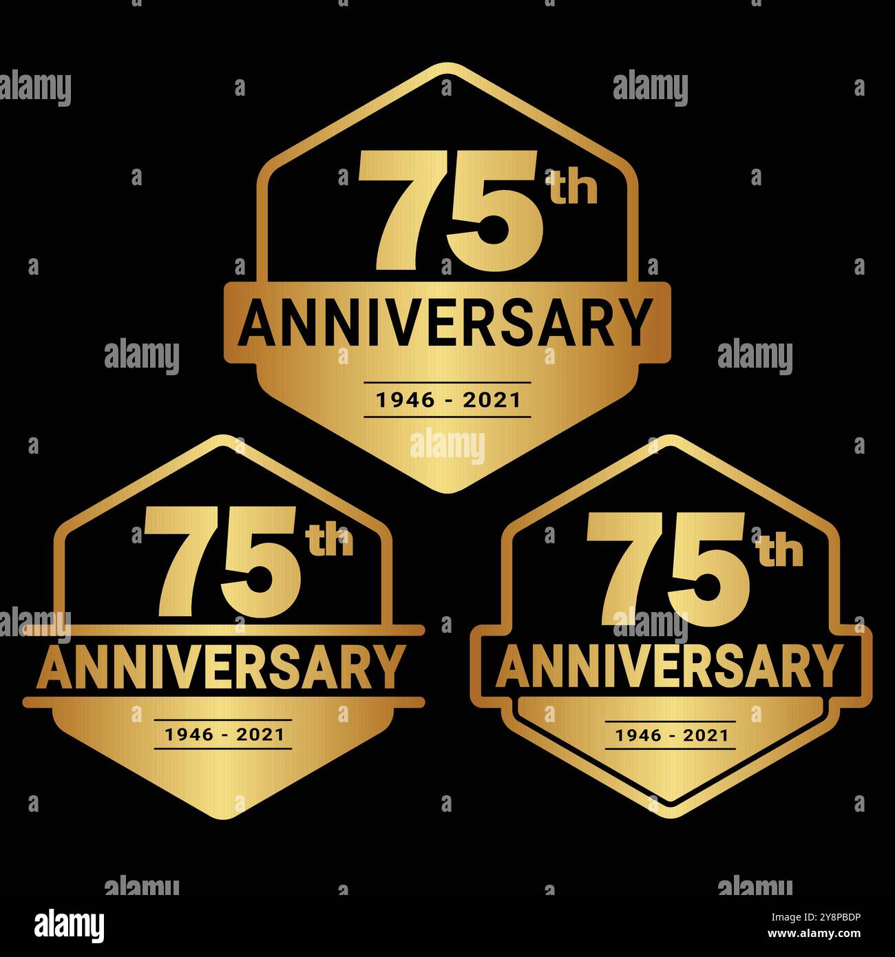 75 years anniversary celebration logotype. 75th anniversary logo ...