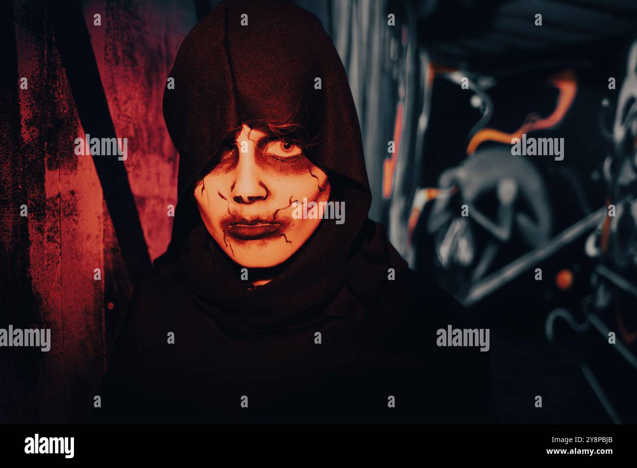 Frankfurth, October 2022/23 Horror Maze labyrinth Stock Photo - Alamy