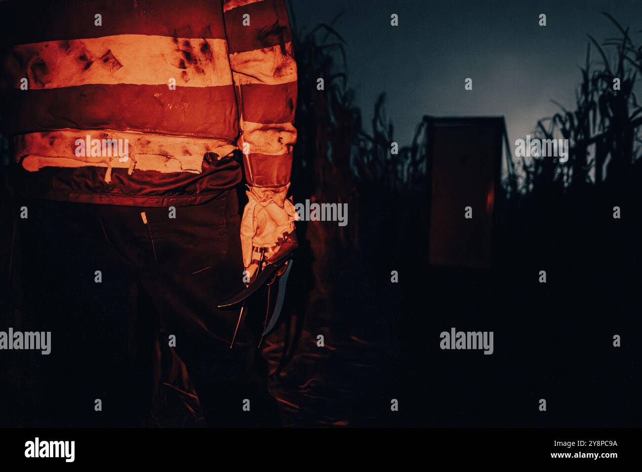 Frankfurth, October 2022/23 Horror Maze labyrinth Stock Photo - Alamy