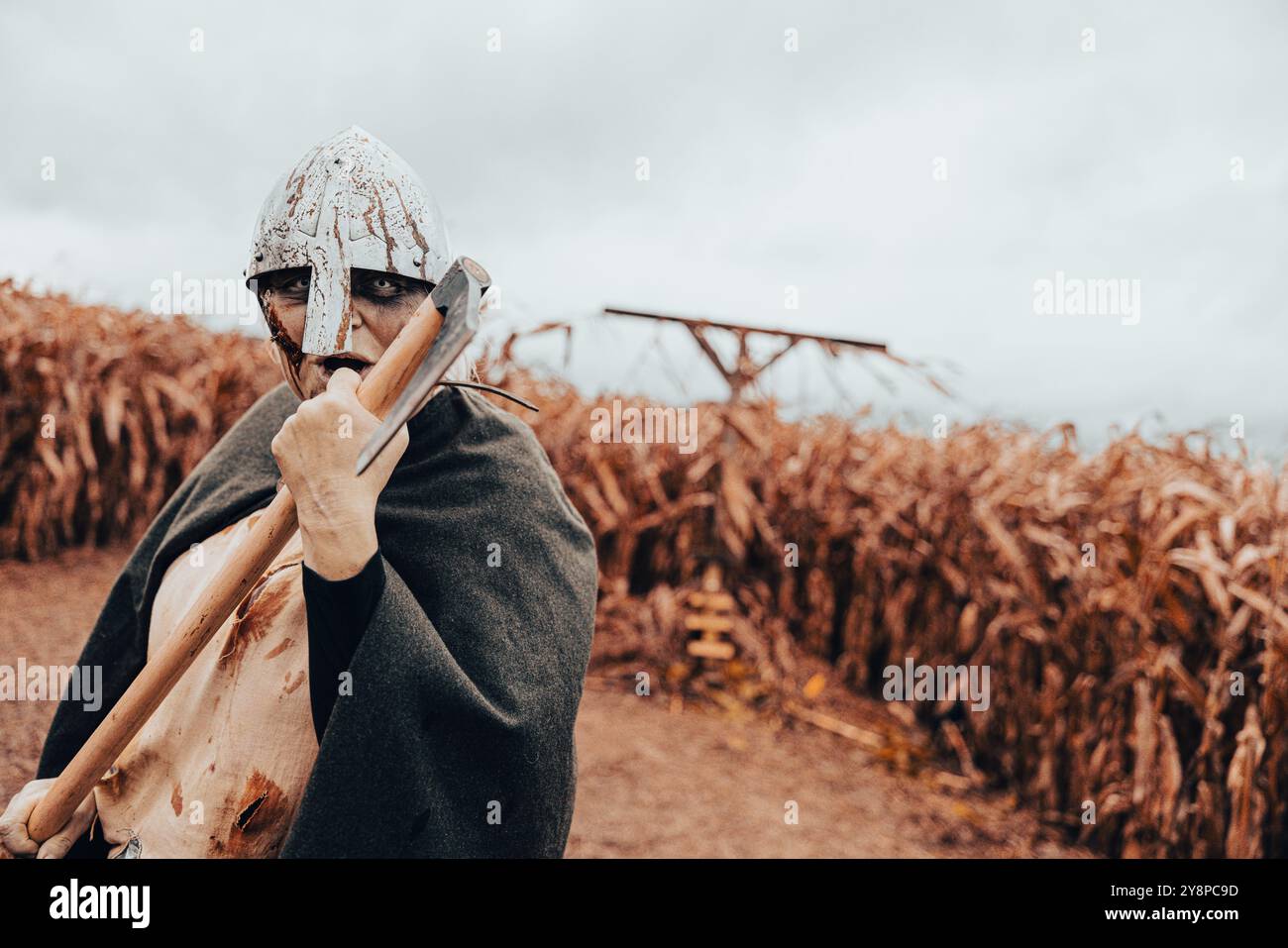 Frankfurth, October 2022/23 Horror Maze labyrinth Stock Photo - Alamy