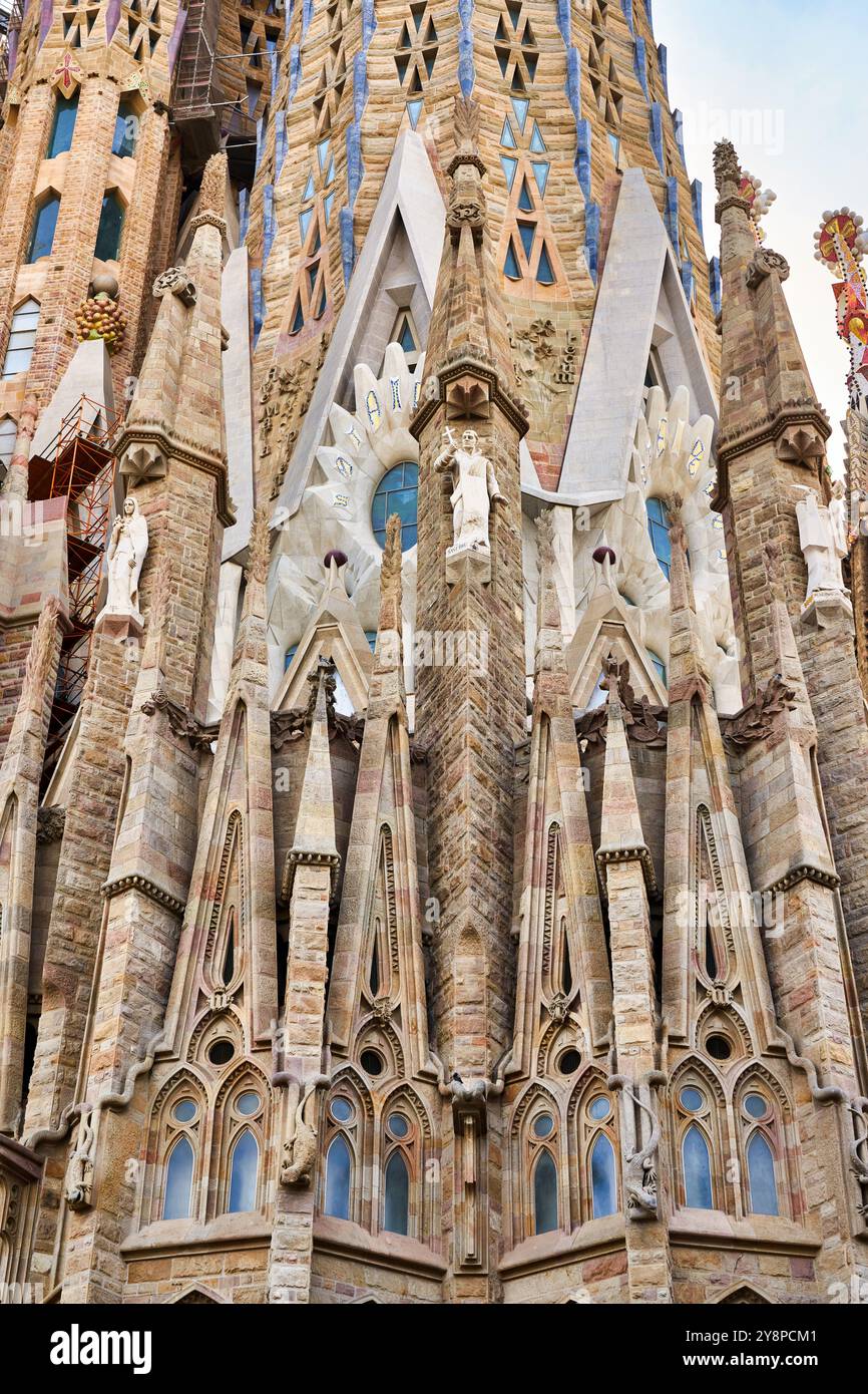 Basilica of the Sagrada Familia. Barcelona. Spain. The Basilica and the ...