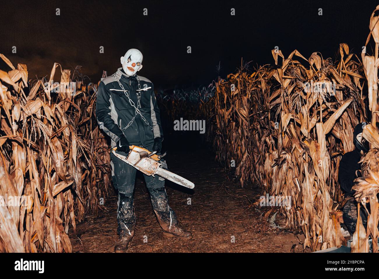 Frankfurth, October 2022/23 Horror Maze labyrinth Stock Photo - Alamy