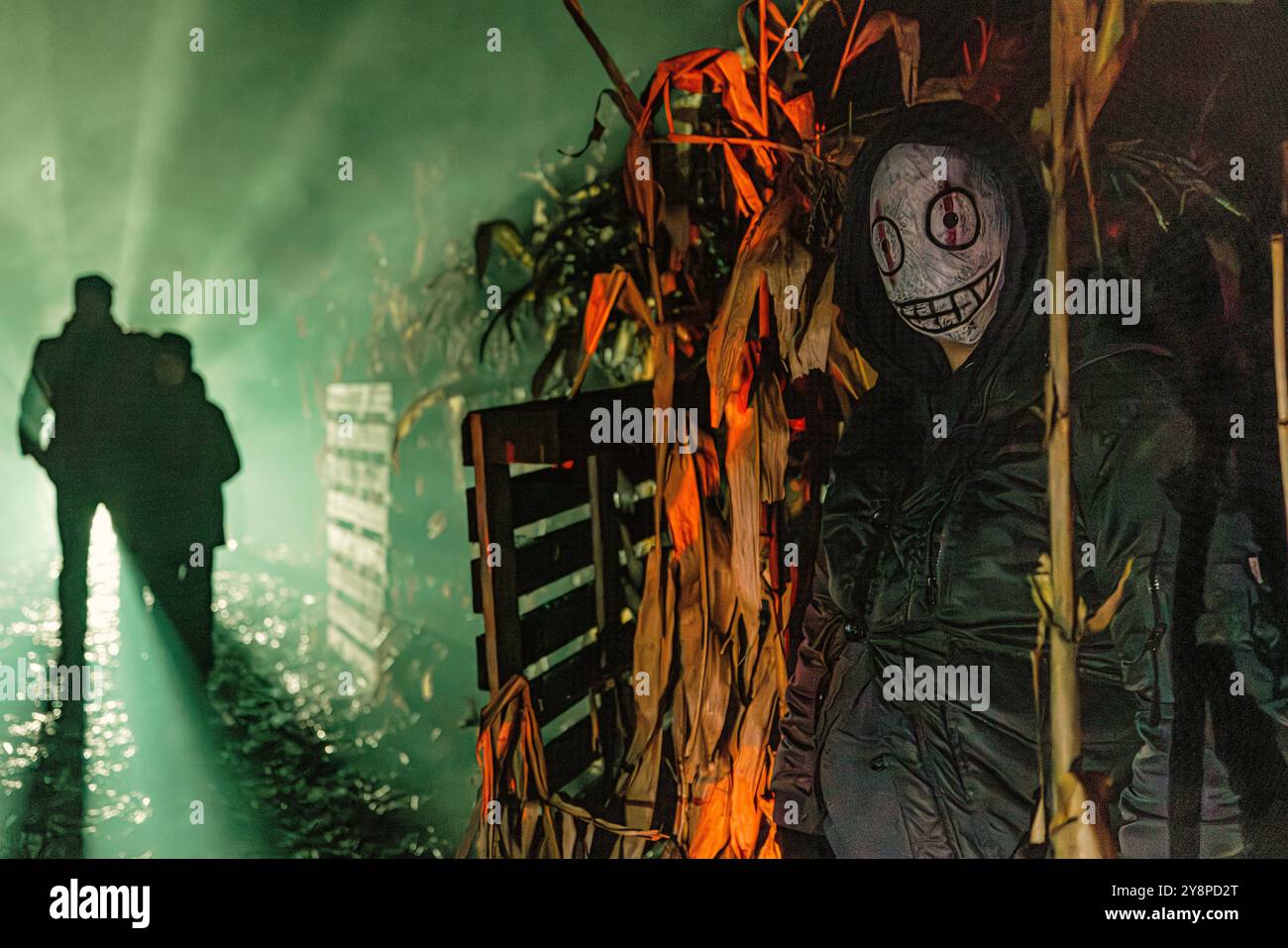 Frankfurth, October 2022/23 Horror Maze labyrinth Stock Photo - Alamy