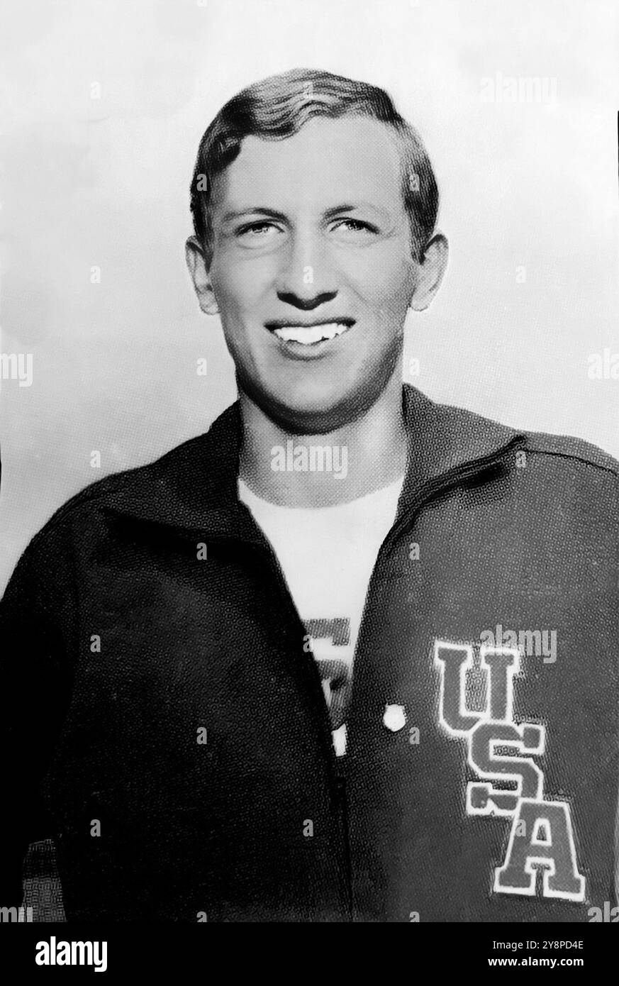 Dick Fosbury. Portrait of the American athlet, Richard Douglas Fosbury ...