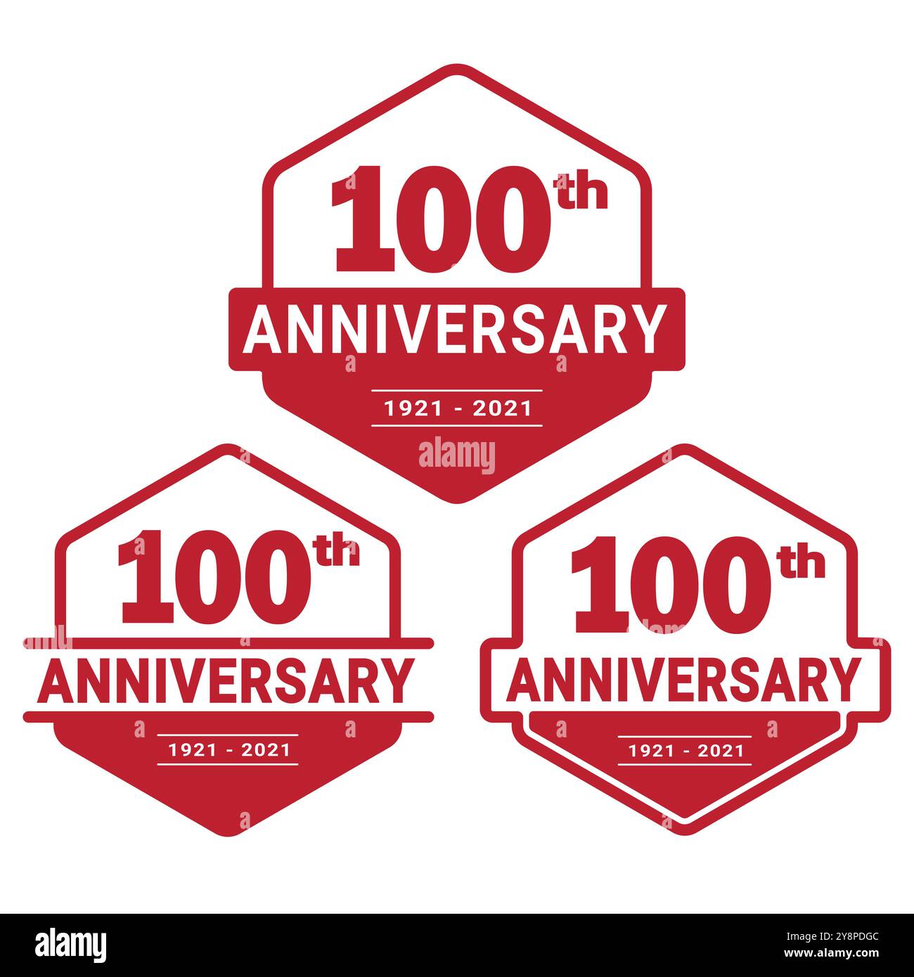 100 years anniversary celebration logotype. 100th anniversary logo ...