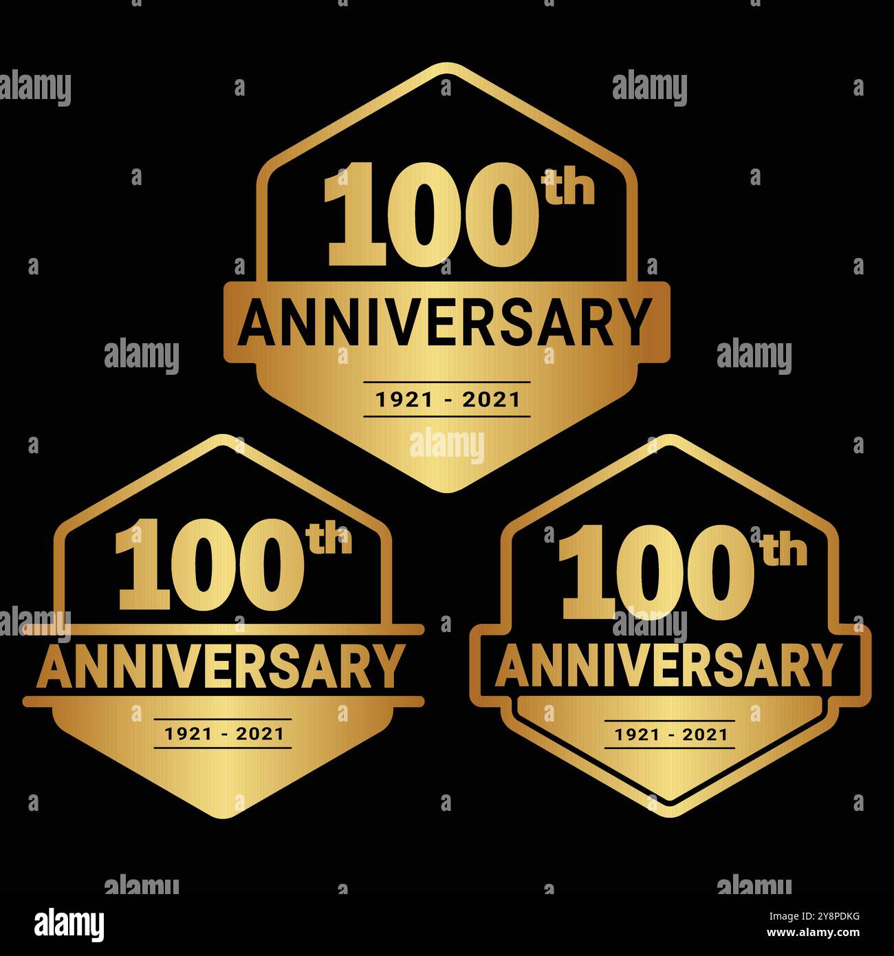 100 years anniversary celebration logotype. 100th anniversary logo ...
