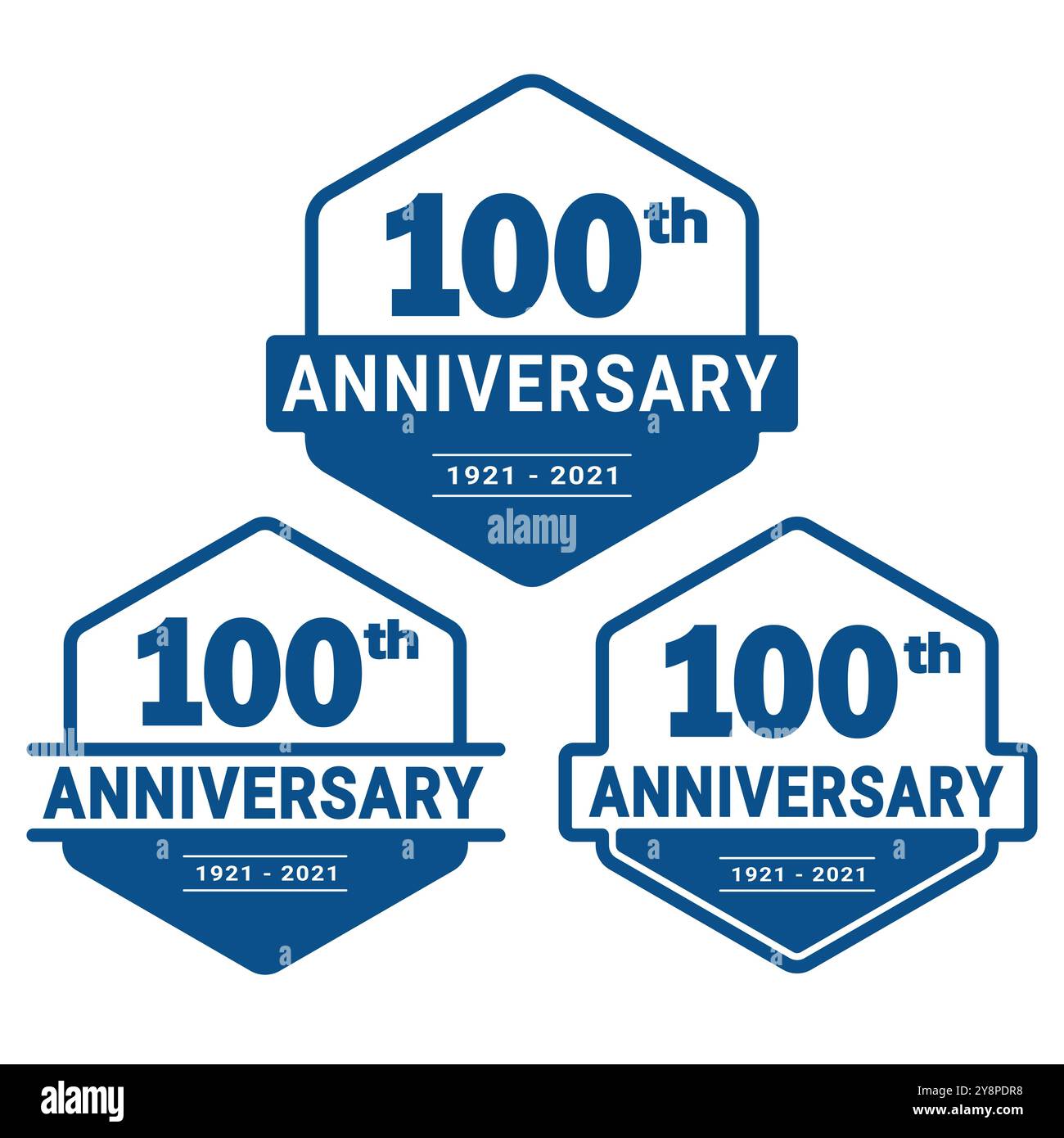 100 years anniversary celebration logotype. 100th anniversary logo ...