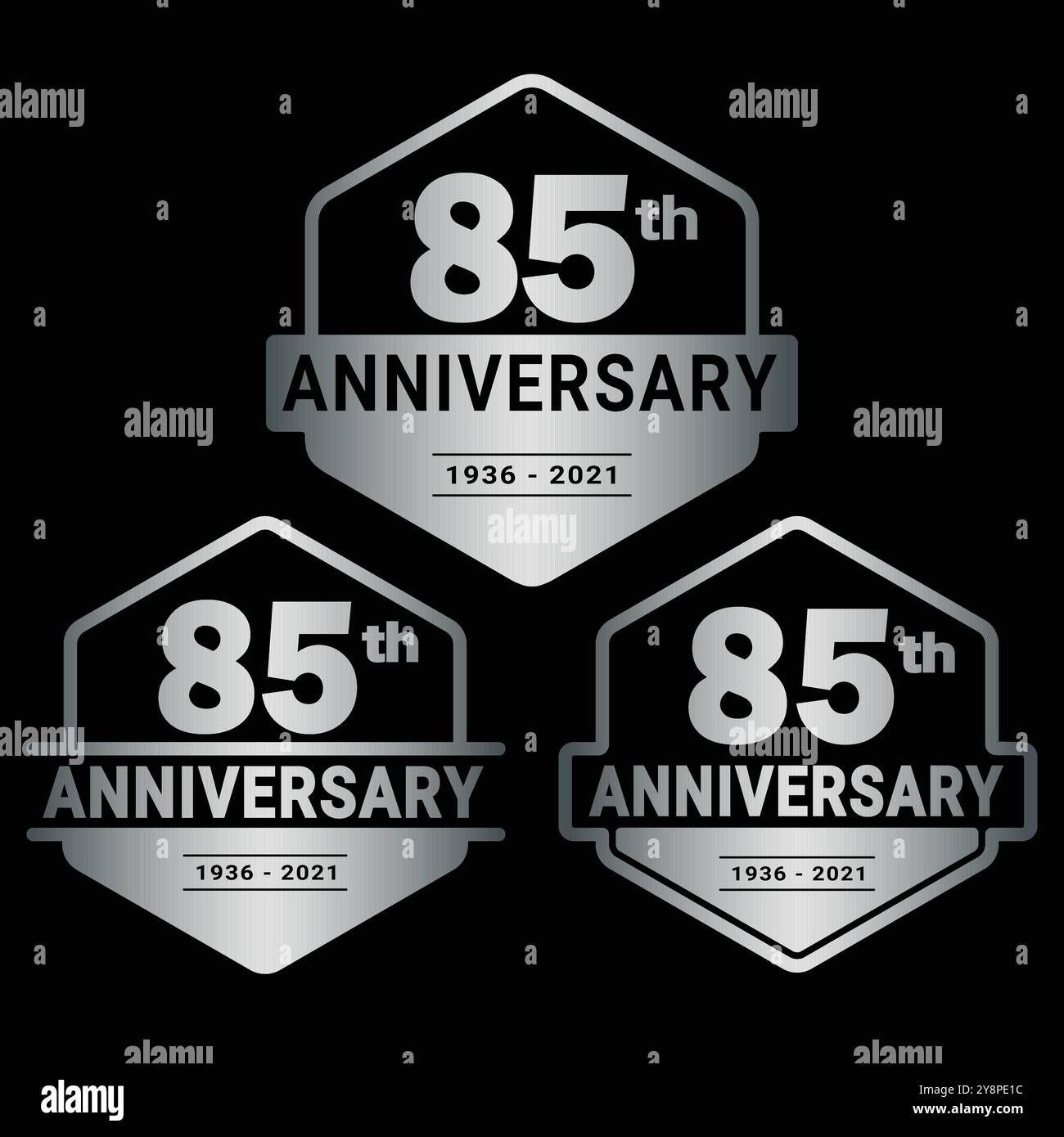 85 years anniversary celebration logotype. 85th anniversary logo ...