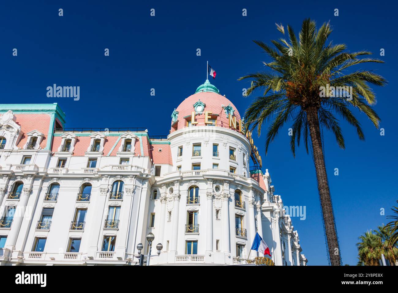 Iconic landmarks of Nice, France, Cote d'Azur, French Riviera Stock ...