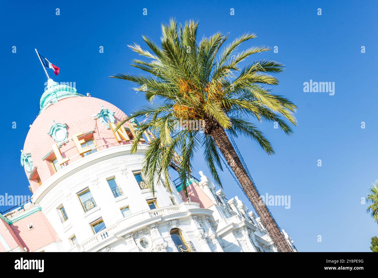 Iconic landmarks of Nice, France, Cote d'Azur, French Riviera Stock ...