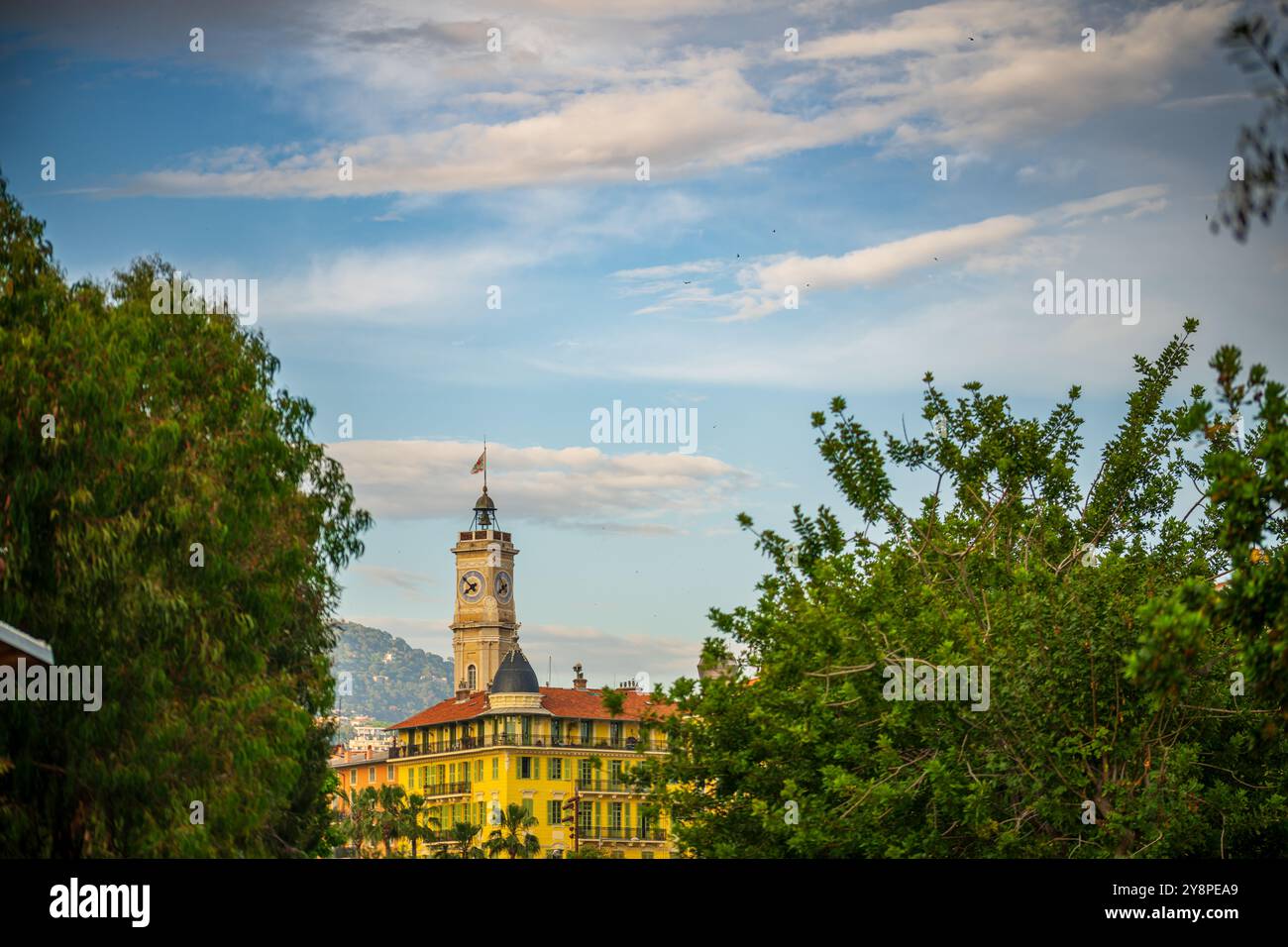 Iconic landmarks of Nice, France, Cote d'Azur, French Riviera Stock ...