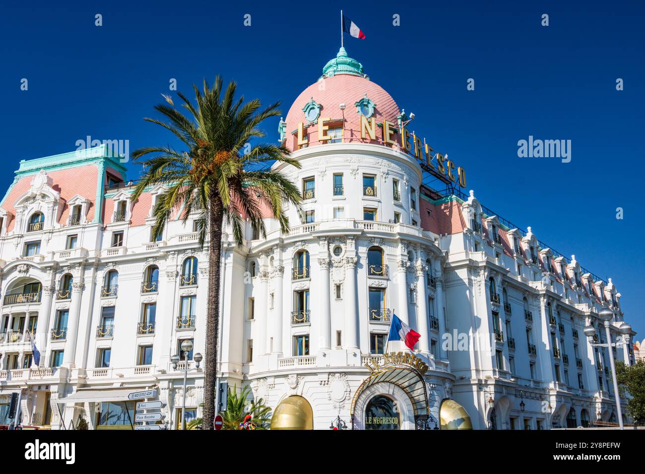 Iconic landmarks of Nice, France, Cote d'Azur, French Riviera Stock ...
