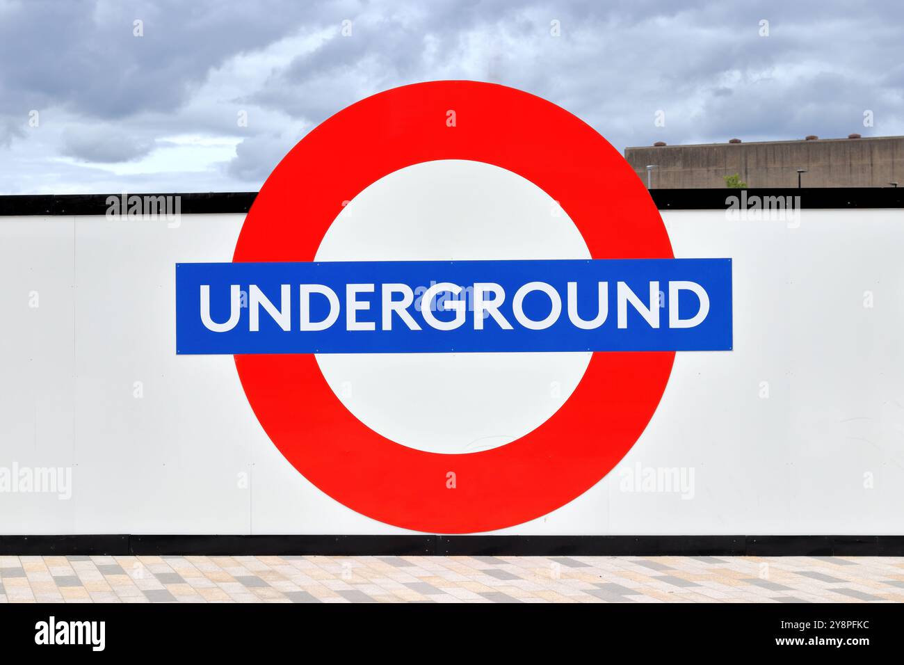A large sign of the London Underground Stock Photo - Alamy