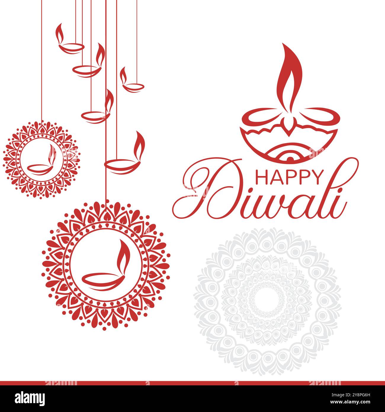 happy Diwali, vector graphic happy Diwali, Diwali greeting card, social ...