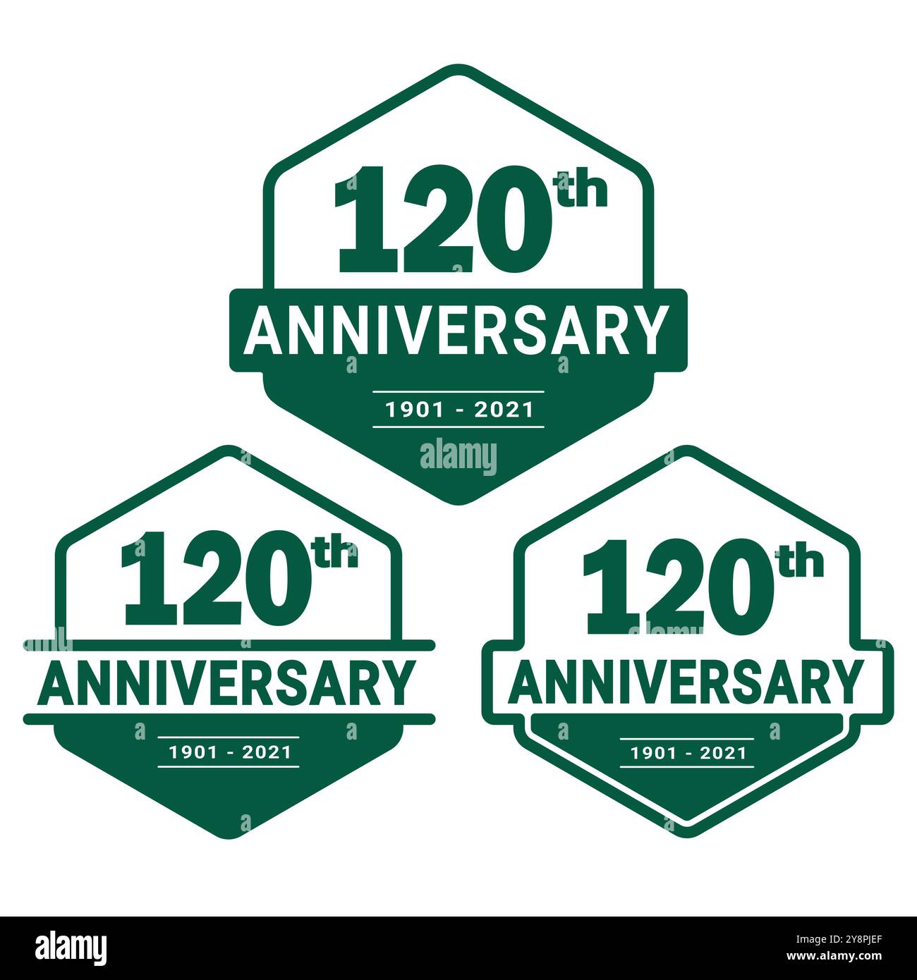 120 years anniversary celebration logotype. 120th anniversary logo ...