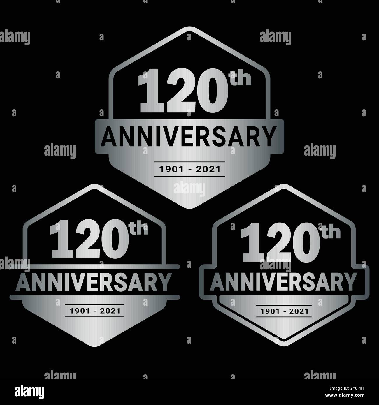 120 years anniversary celebration logotype. 120th anniversary logo ...