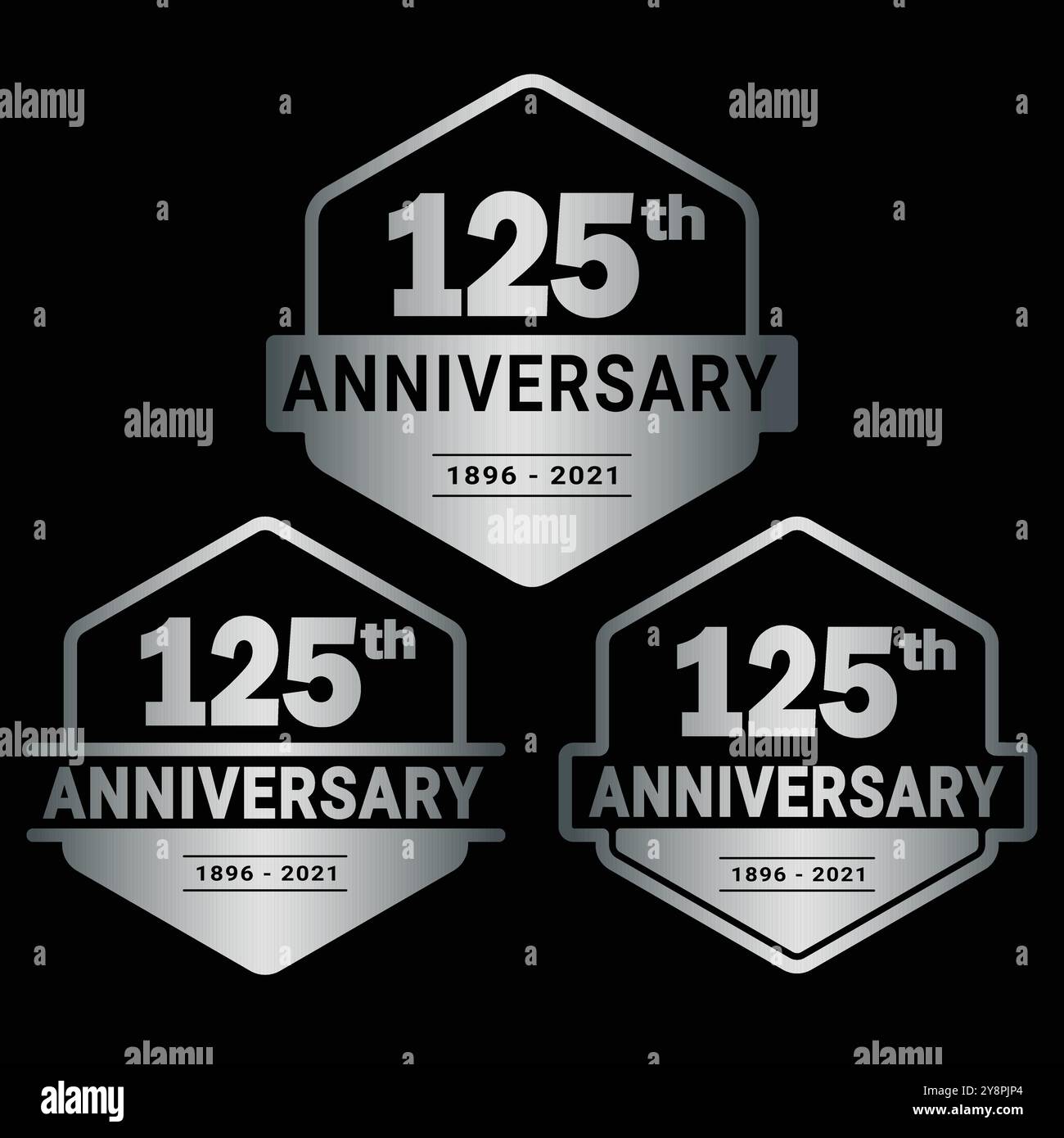 125 years anniversary celebration logotype. 125th anniversary logo ...