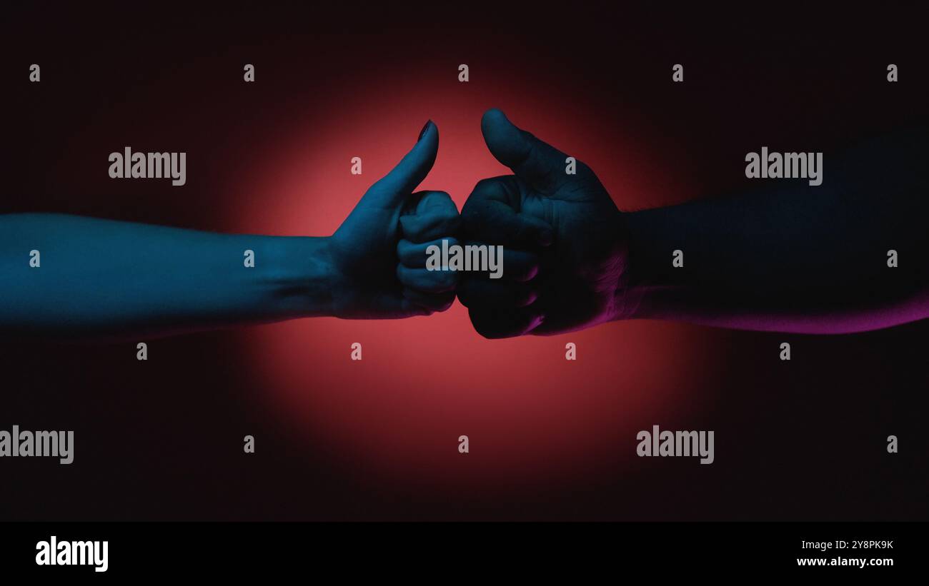 Gender equality. Society support. Diverse unity. Man and woman team ...