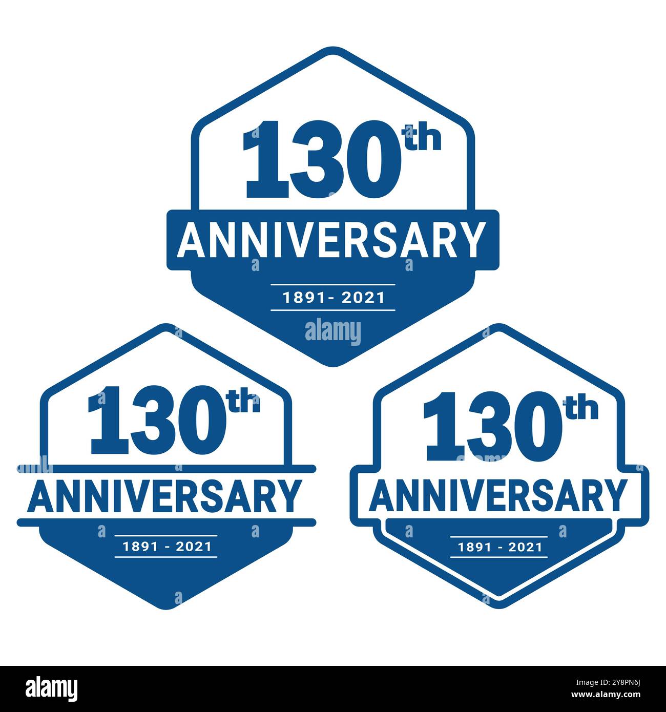 130 years anniversary celebration logotype. 130th anniversary logo ...