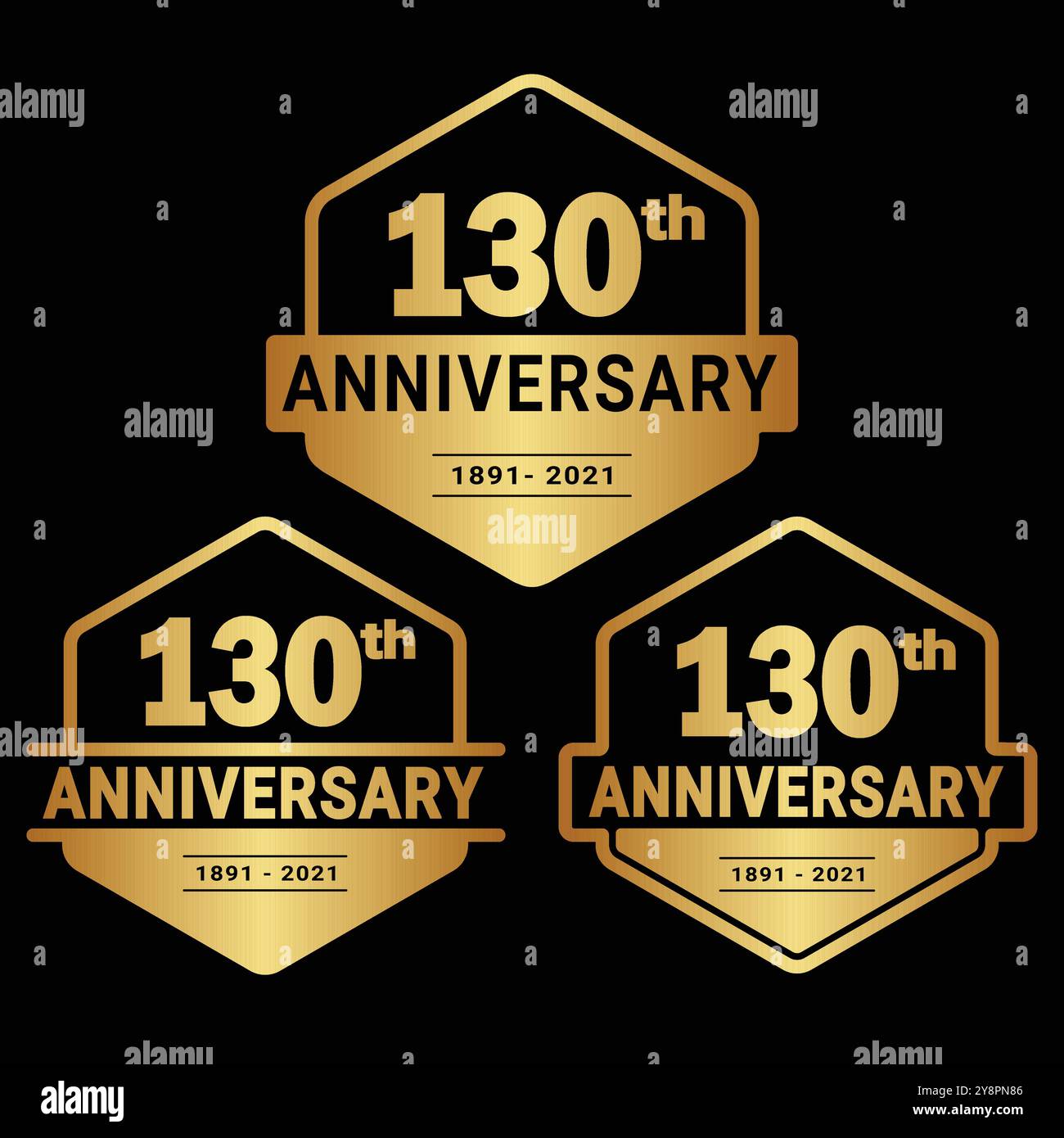 130 years anniversary celebration logotype. 130th anniversary logo ...