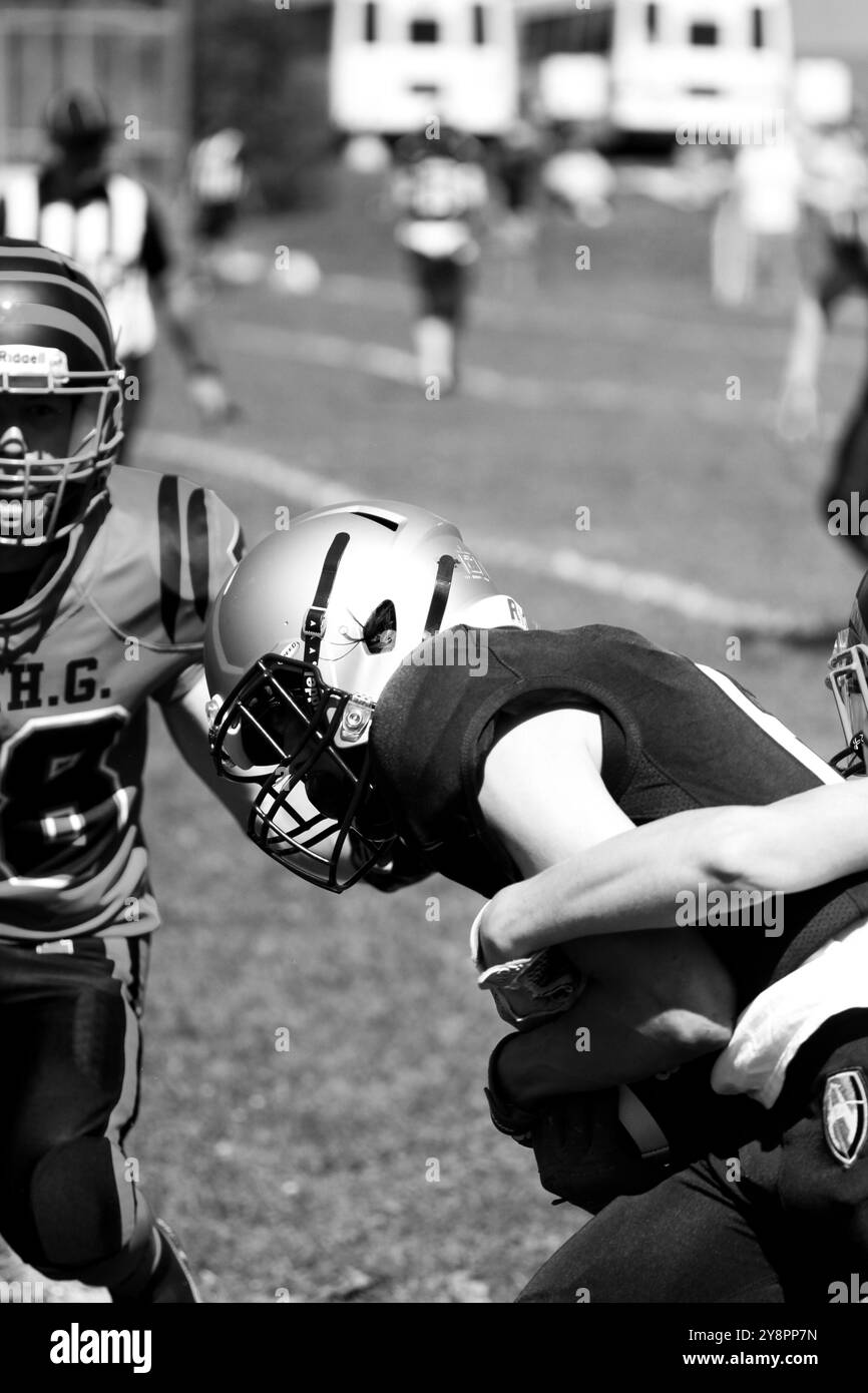 Action competition determination agility Black and White Stock Photos ...