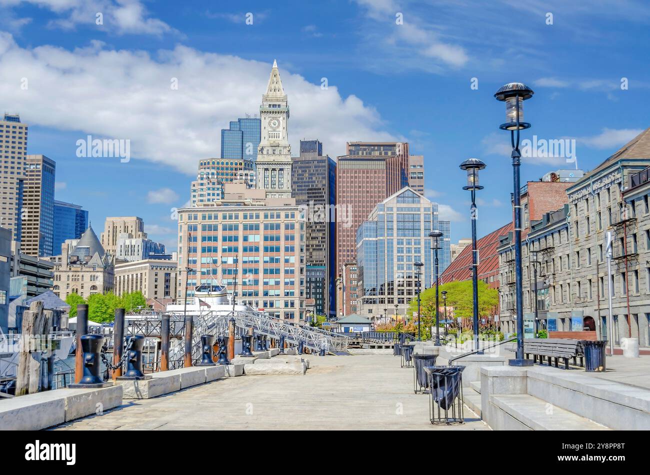 The scenic Boston Harbor and skyline, USA Stock Photo - Alamy