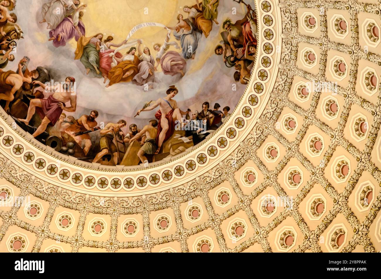 Washington dc capitol fresco hi-res stock photography and images - Alamy