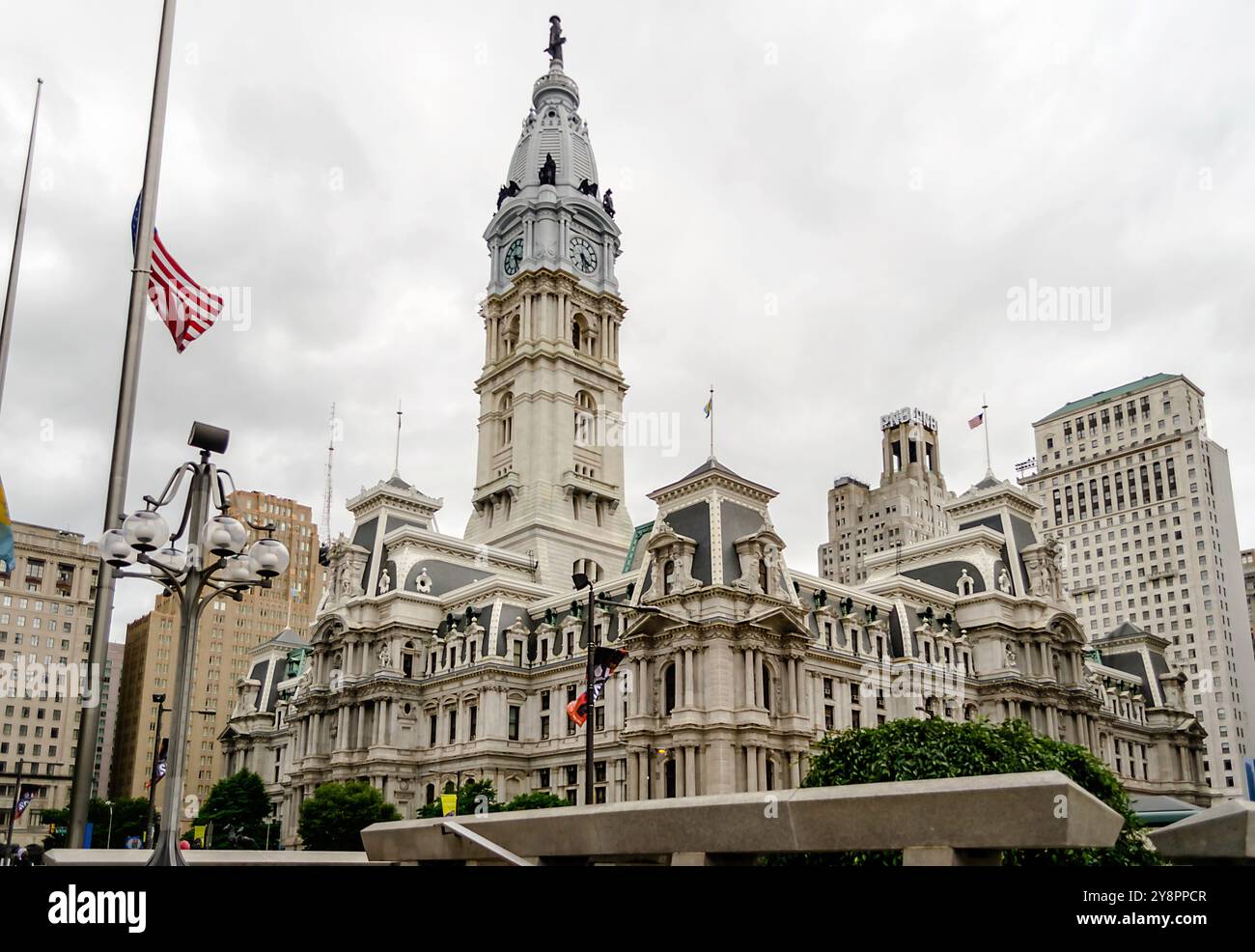 Philadelphia City Hall building, seat of government for the city of ...