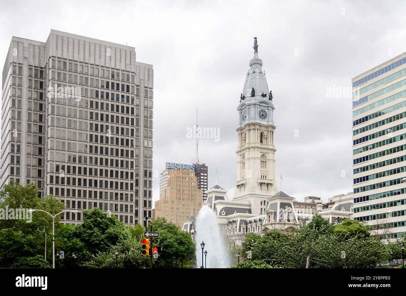 Philadelphia City Hall building, seat of government for the city of Philadelphia, Pennsylvania ...