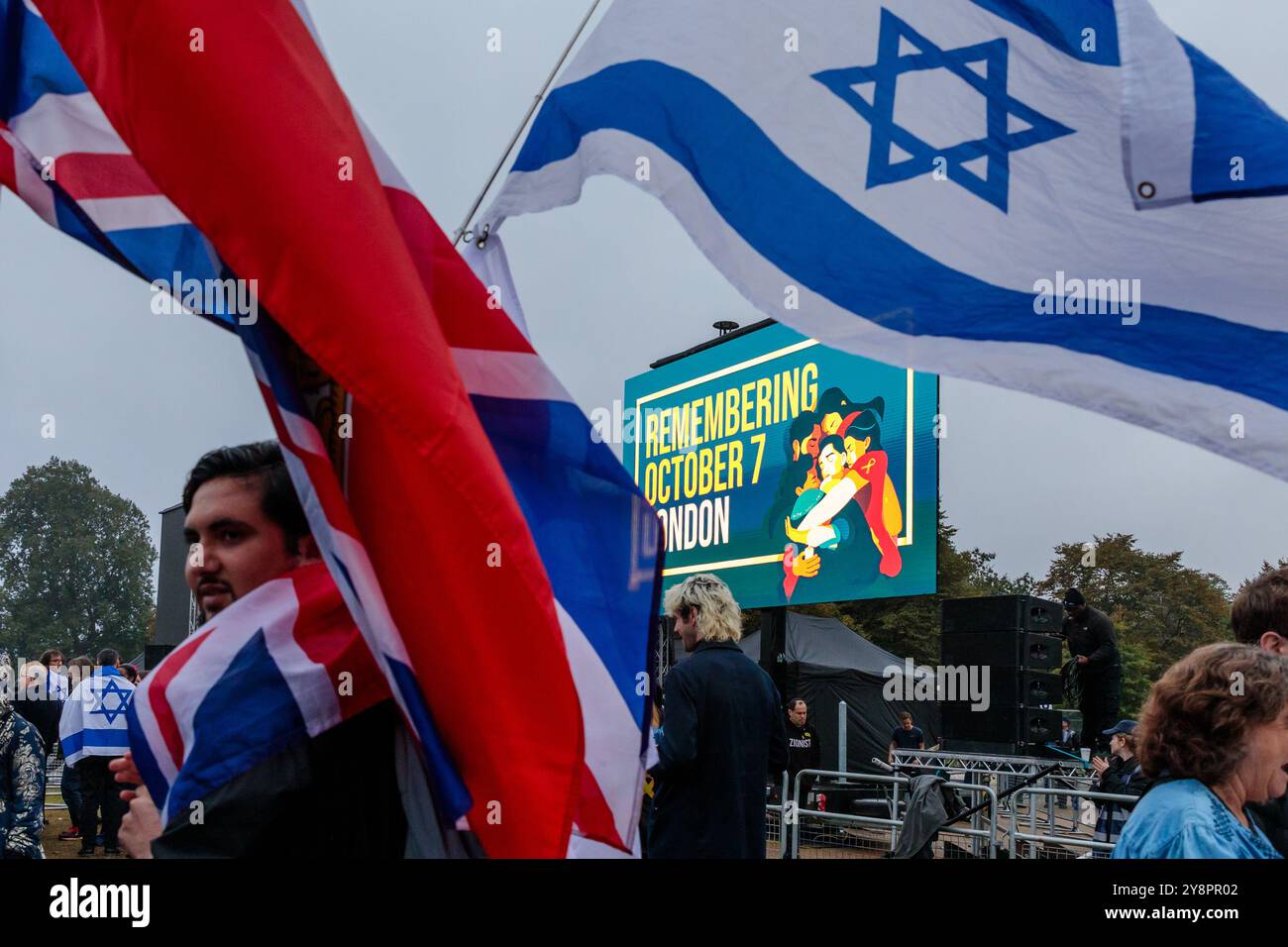 Hyde Park, London, UK. 6th October 2024. The UK Jewish community and ...