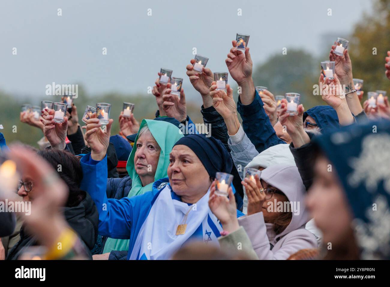 Hyde Park, London, UK. 6th October 2024. The UK Jewish community and ...