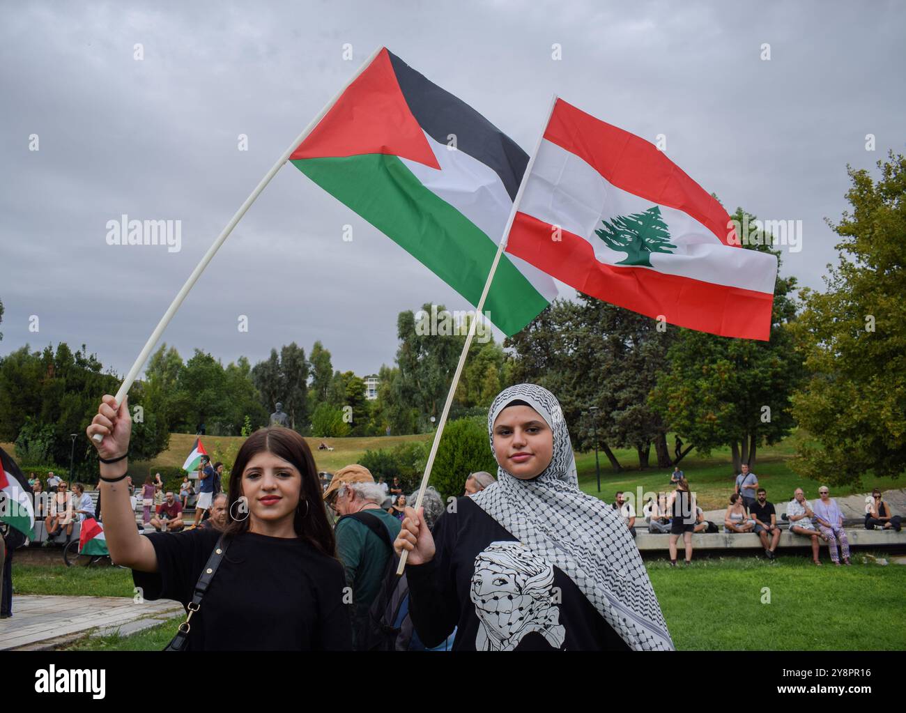 Lebanese flags hi-res stock photography and images - Alamy