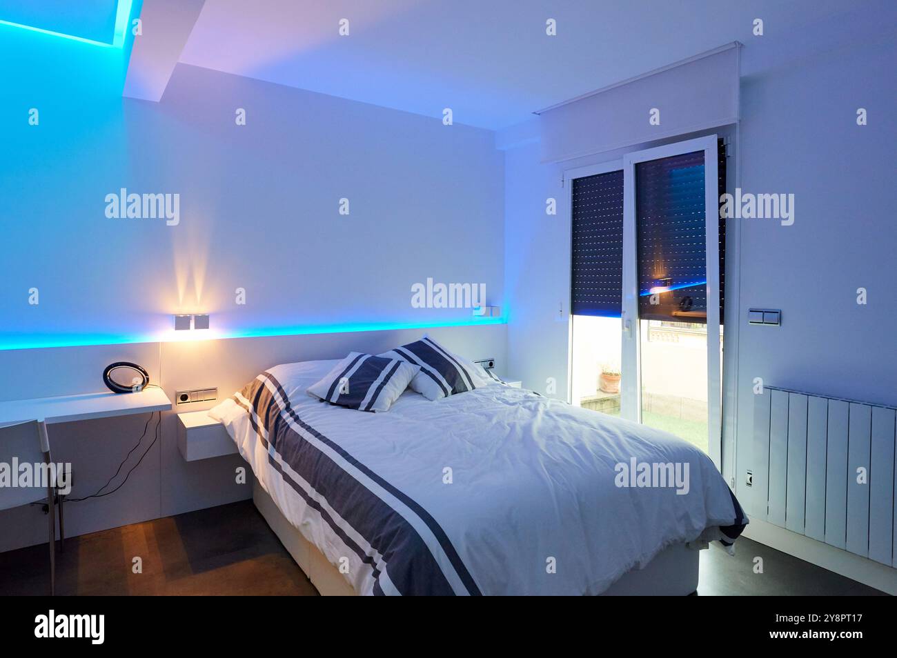 Bedroom, Home, Donostia, San Sebastian, Basque Country, Spain Stock ...