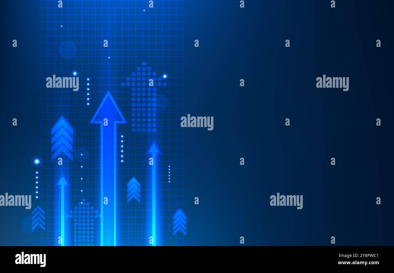 Arrow background. Graph growth up. Money increase. Strategy stock or ...