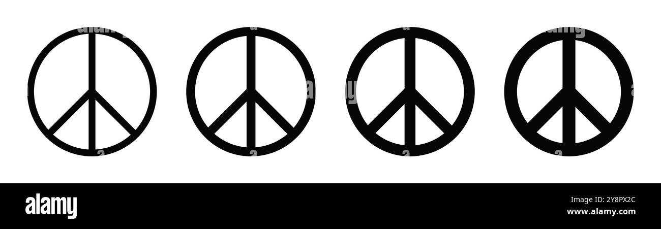 Icon collection peace Cut Out Stock Images & Pictures - Alamy