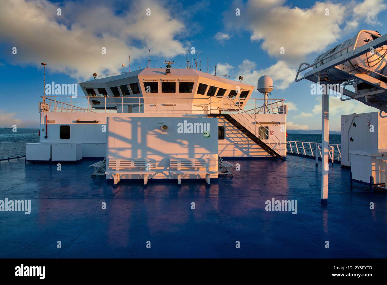 Ferry crossing the Strait of Gibraltar from Morocco to Spain, Africa ...