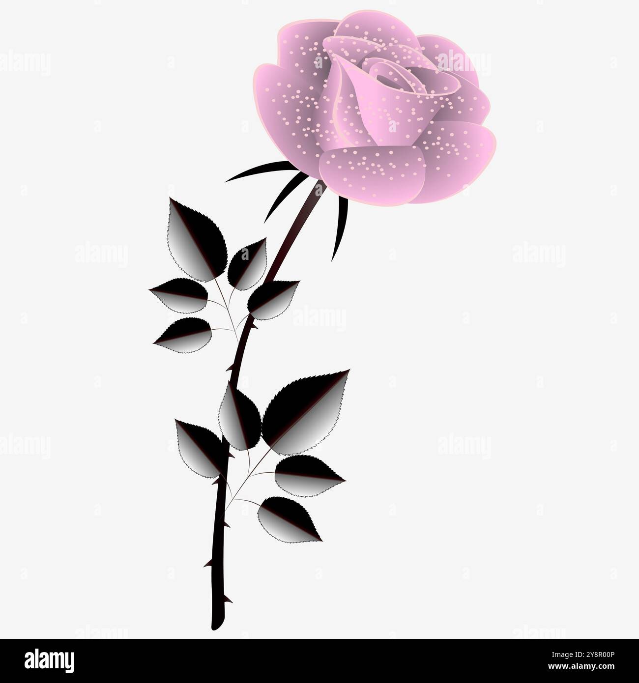 Abstract pink rose, design element Stock Vector Image & Art - Alamy
