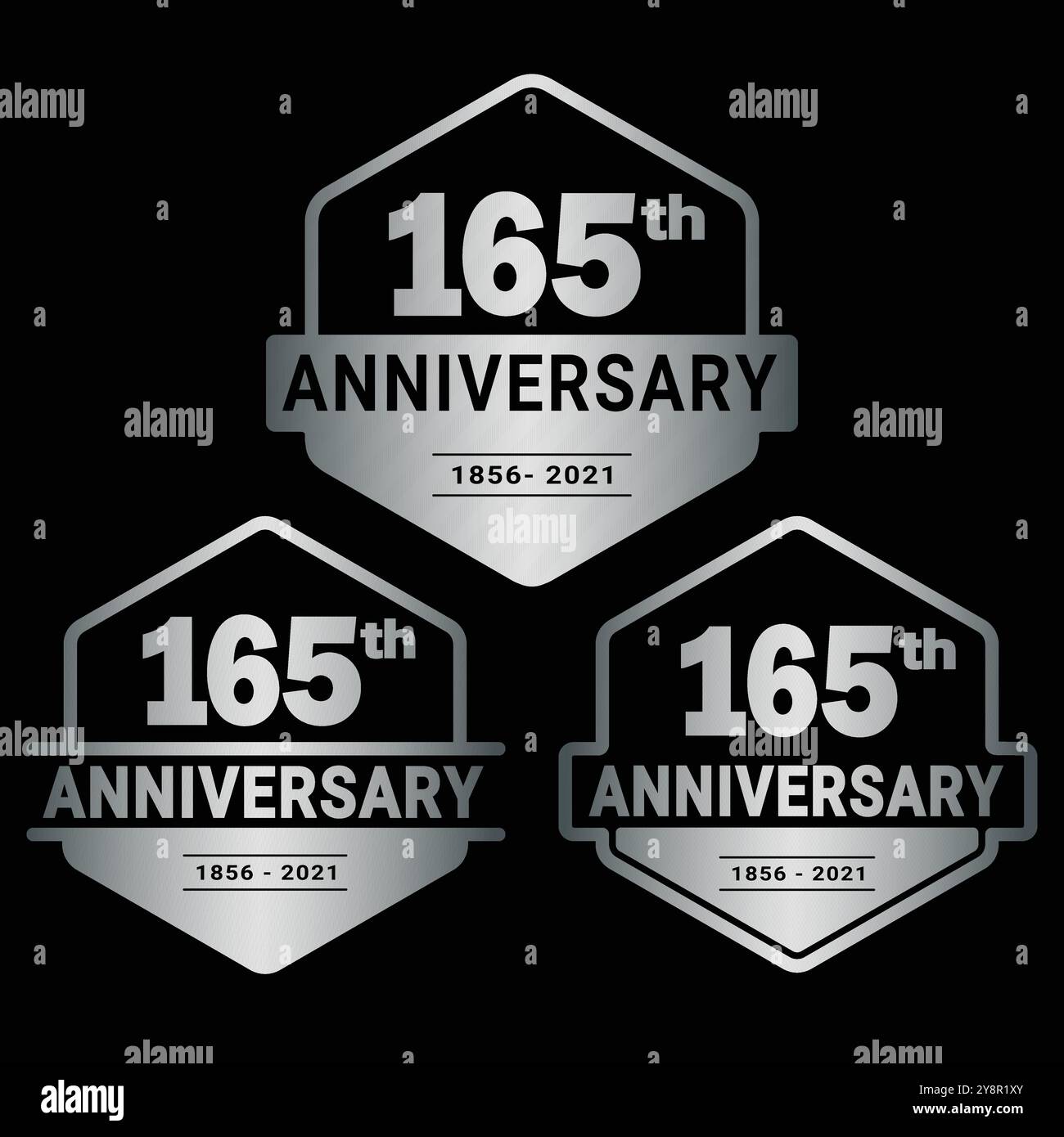 165 years anniversary celebration logotype. 165th anniversary logo ...
