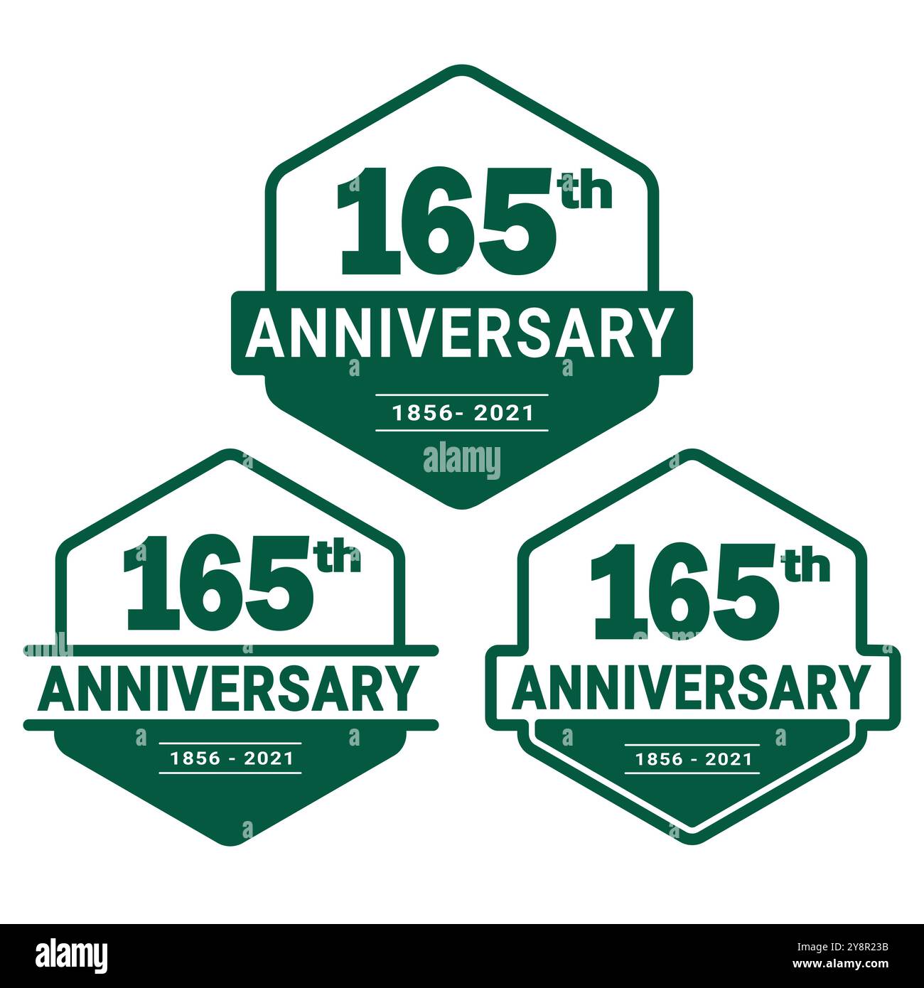 165 years anniversary celebration logotype. 165th anniversary logo ...
