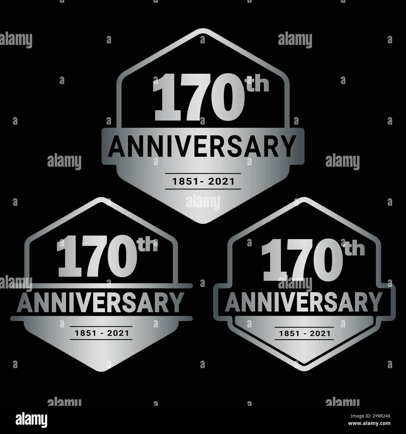 170 years anniversary celebration logotype. 170th anniversary logo ...