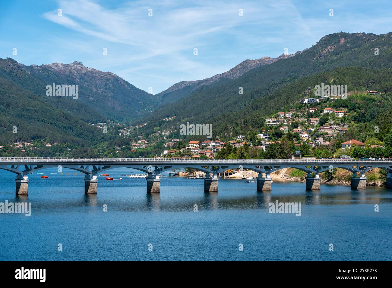 A bridge between Ponte and Rio Caldo, entrance gate to the Peneda Geres ...