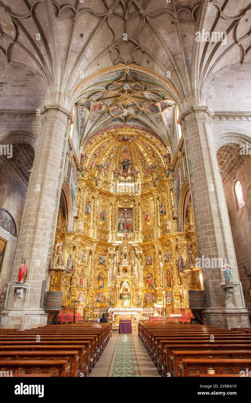 St. James way; Church of La Asuncion at Navarrete, La Rioja, Spain ...