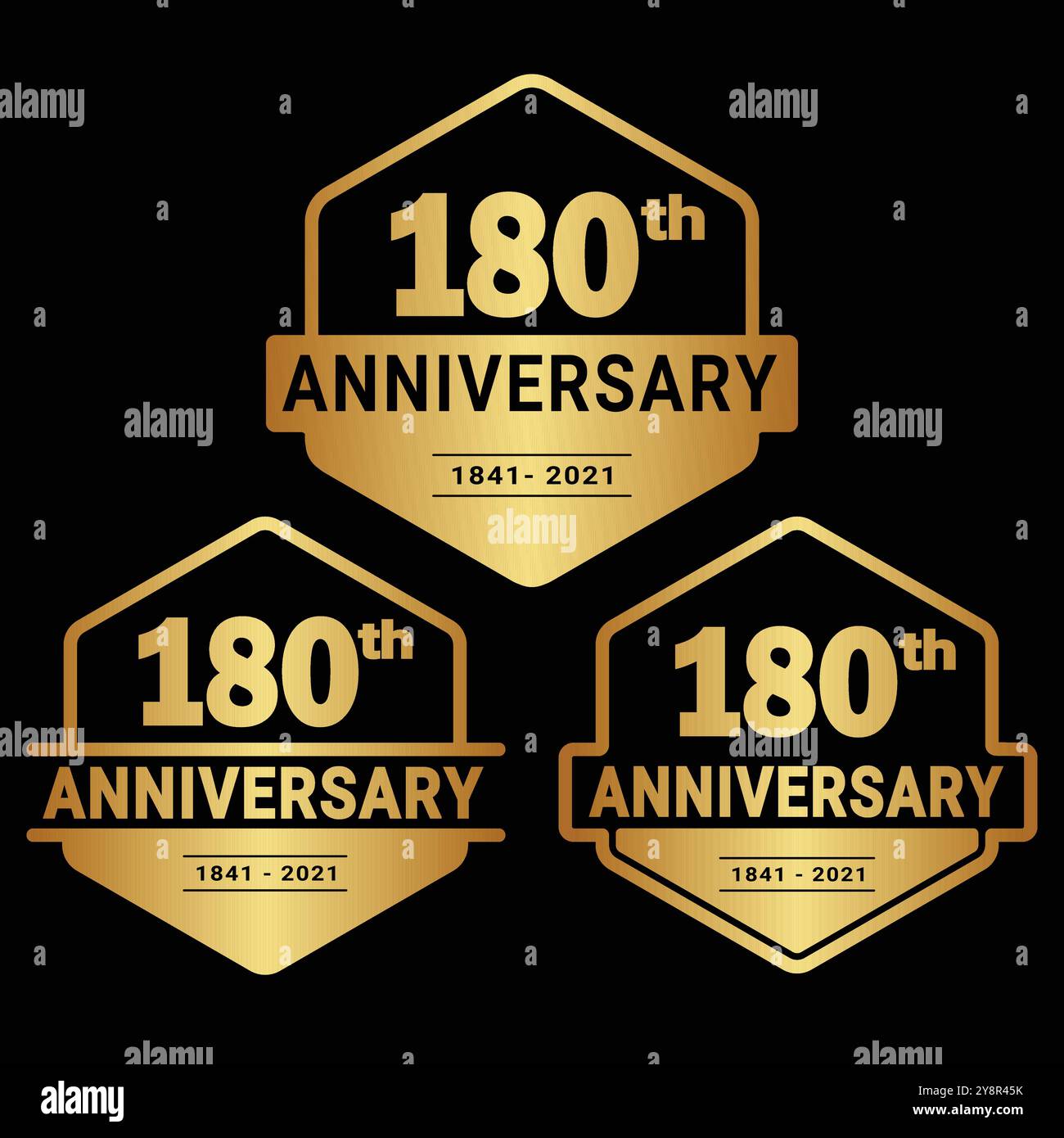 180 years anniversary celebration logotype. 180th anniversary logo ...