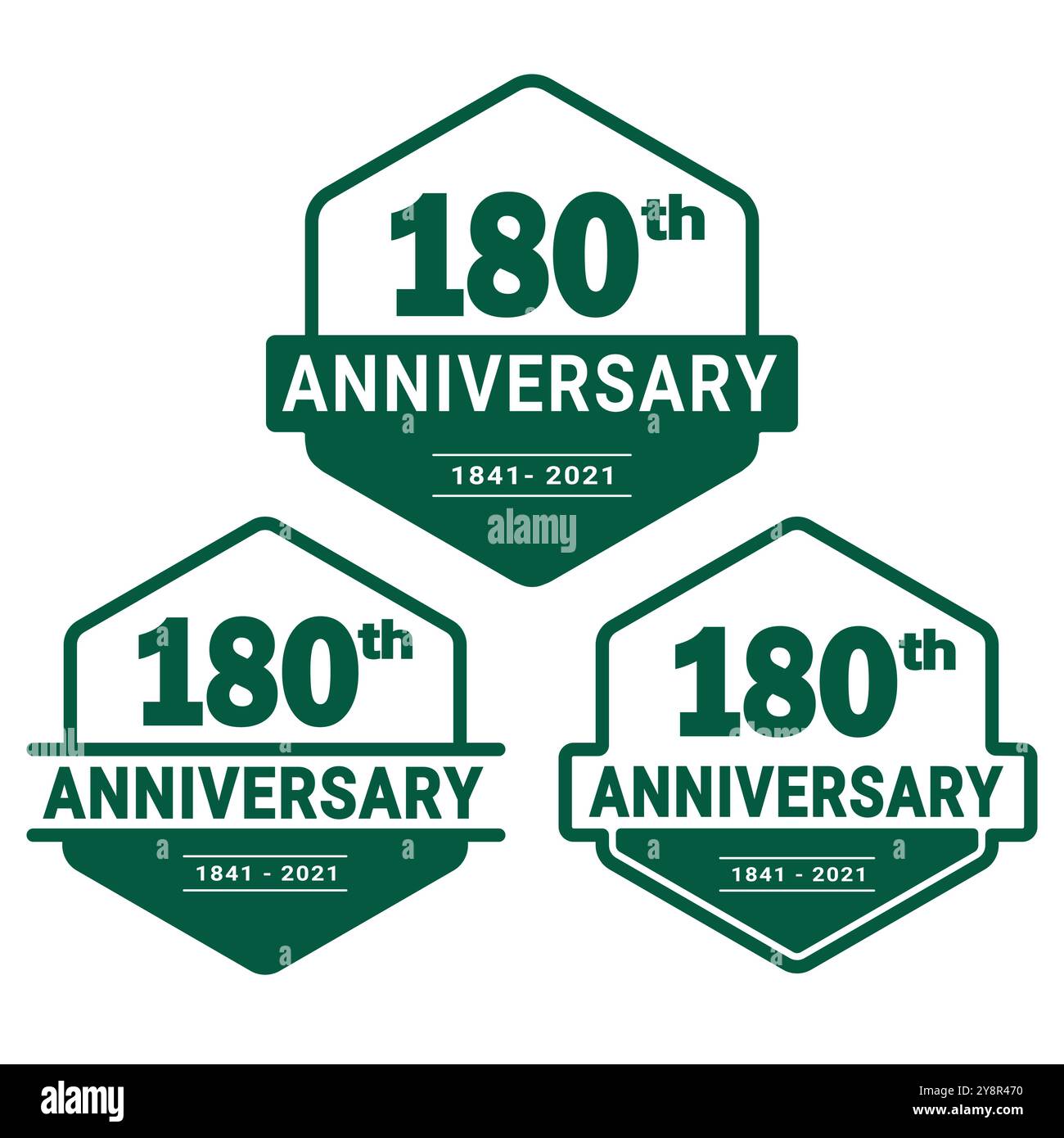 180 years anniversary celebration logotype. 180th anniversary logo ...